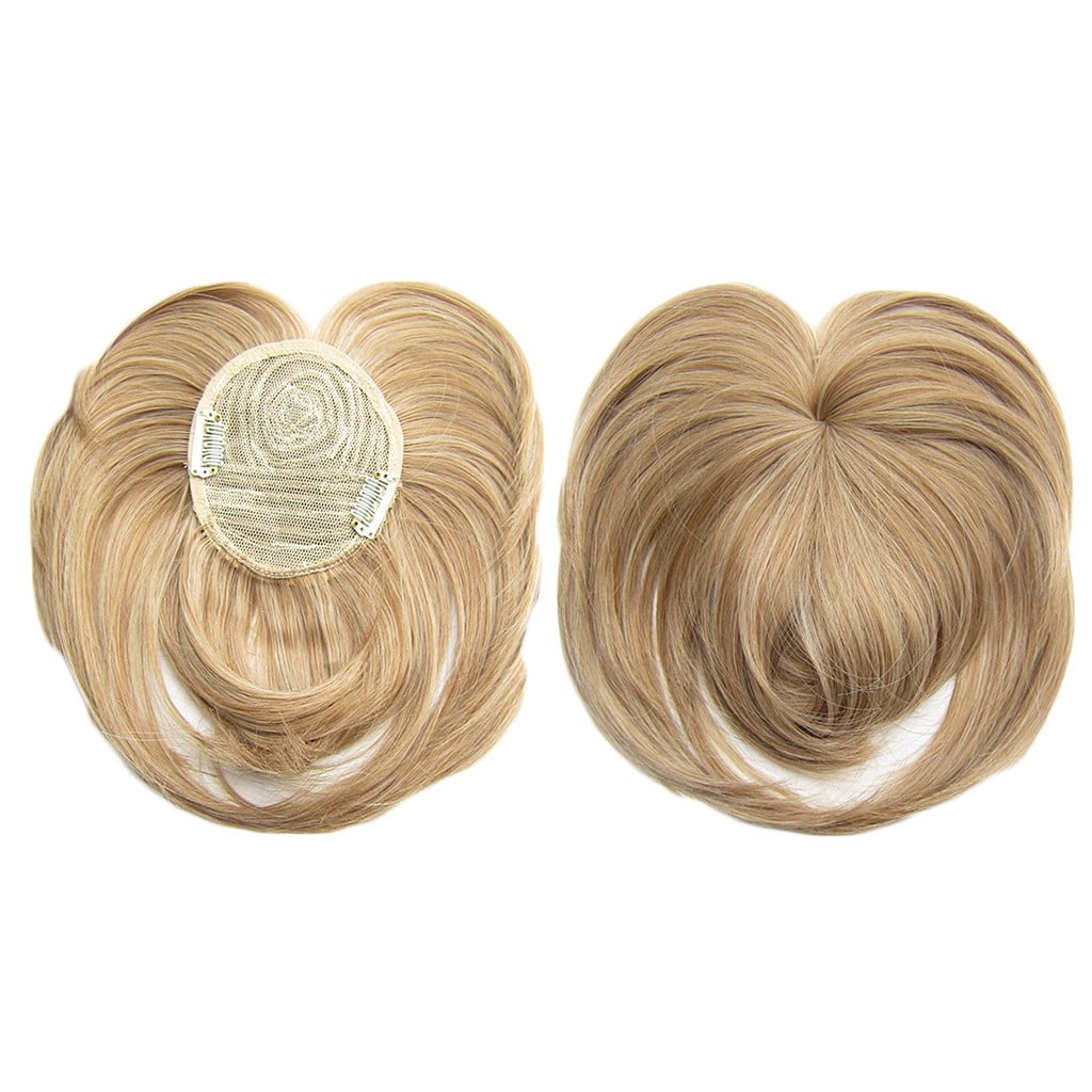 Alaparte Women Silky Clip-On Hair Topper Wig Heat Fiber Wig Fashion ...