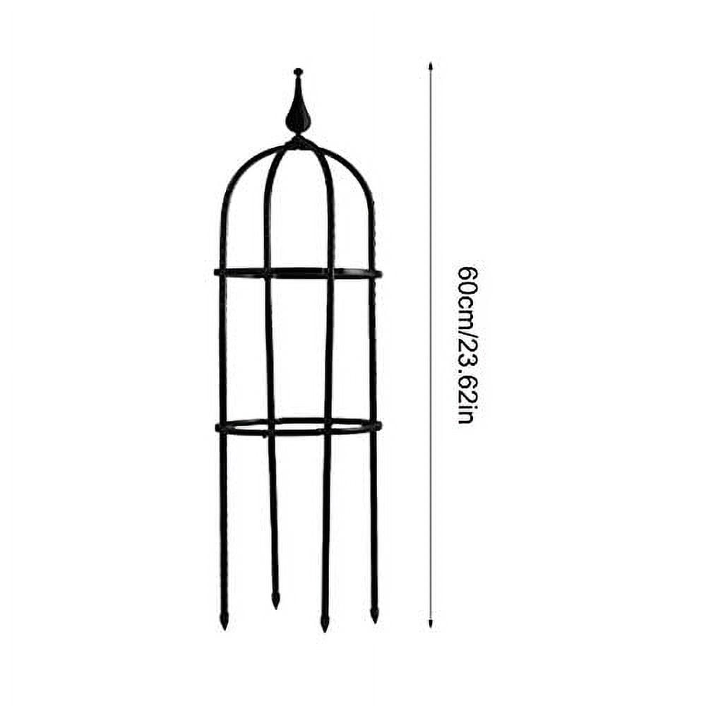 Alapaste Garden Obelisk for Climbing Outdoor Plants,Garden Climbing Frame Black Steel Tall Tower ...