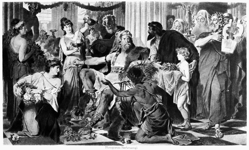 Alaric I (370?-410)./Nking Of The Visigoths, 395-410. Alaric In Athens ...