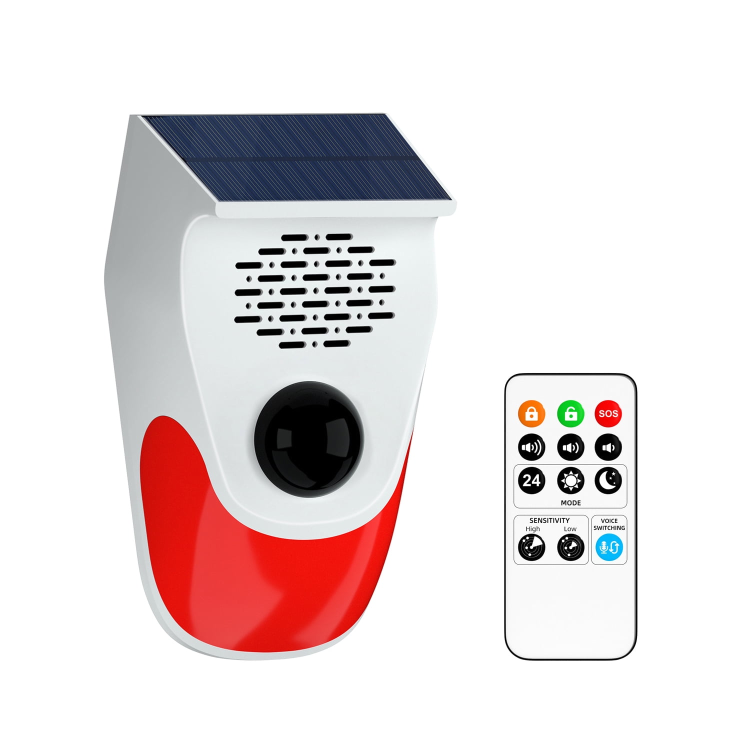Alarm,Body Decibel Announcer Solar With Modes Adjustment Decibel Sound ...