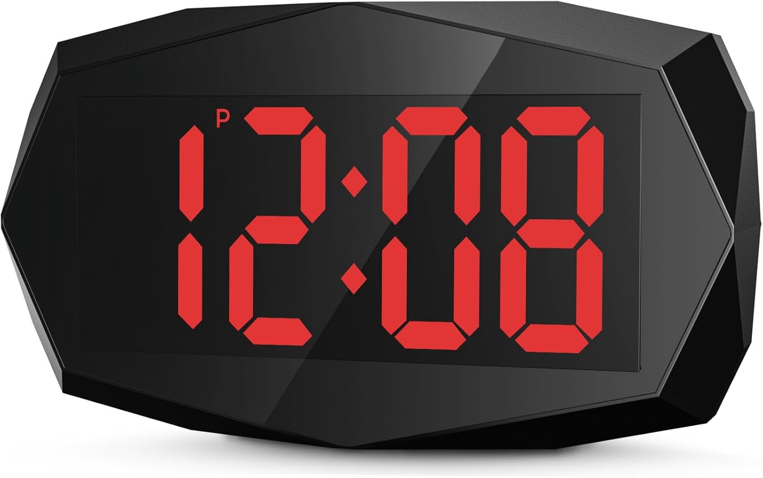 Alarm Clock, 1.5inch Digits, Light Sensor LED/LCD Display, Weekend Mode ...