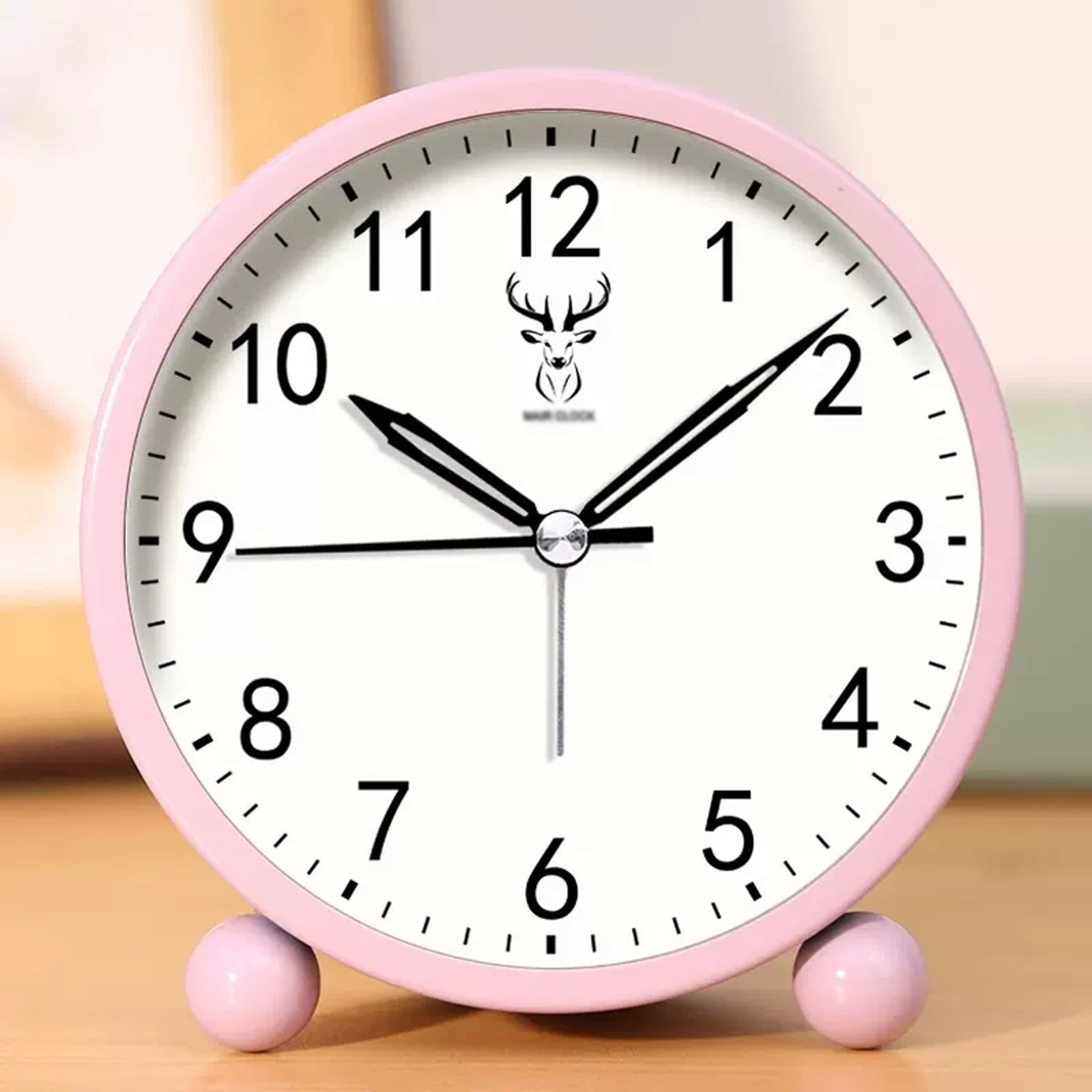 Alarm Clock 4" Bedside Analog Alarm Clock for Bedroom Battery Operated ...