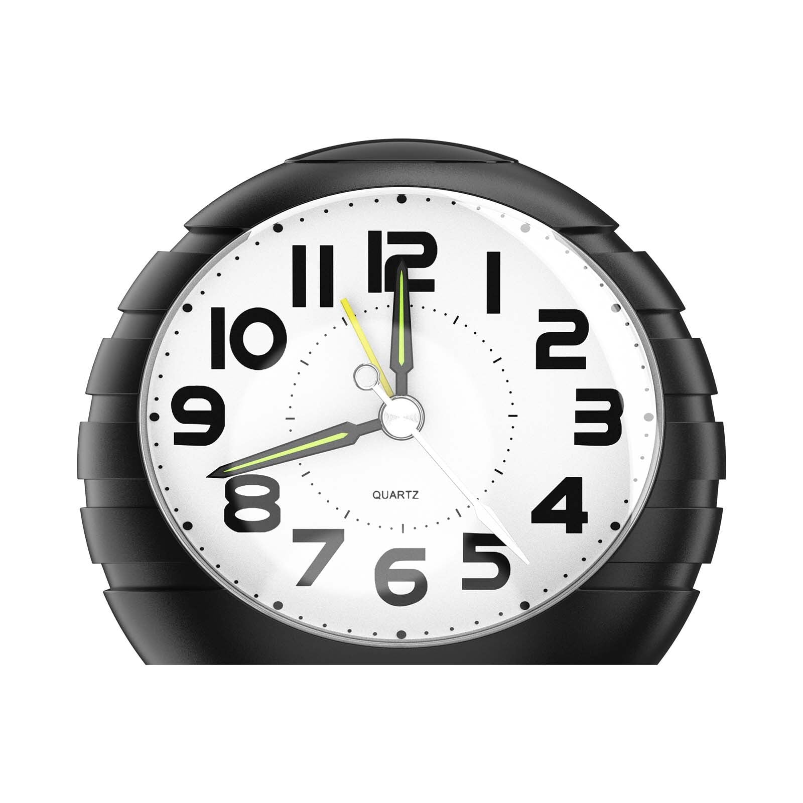 AMIR Quartz Alarm Clock, Silent Analog, Snooze Function, Nightlight ...