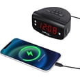 Alarm Clock for Bedroom, 2 Alarms Loud LED Bright Display Plug in ...