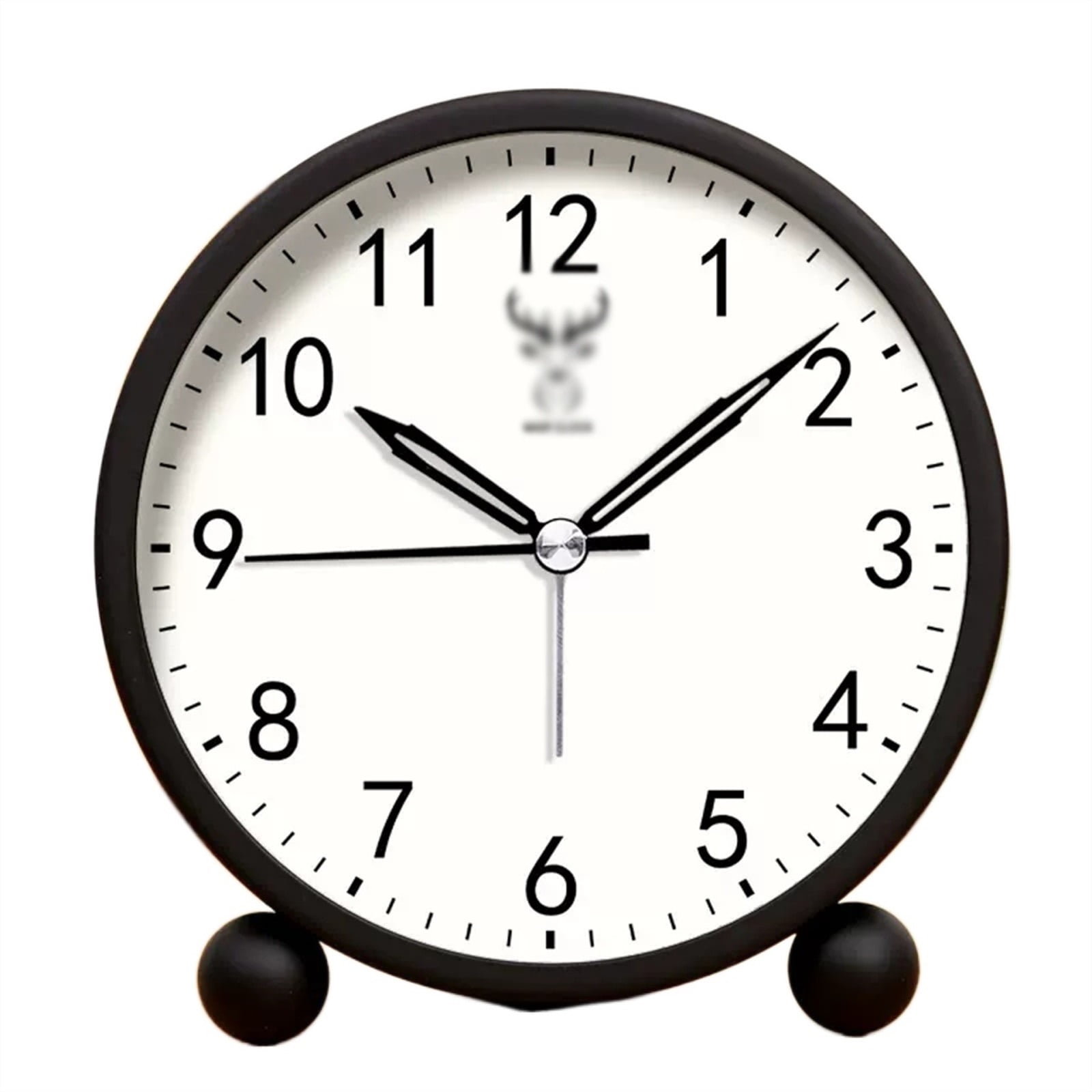 Alarm Clock Bedside 4" Battery Operated Analog Alarm Clock, Small ...