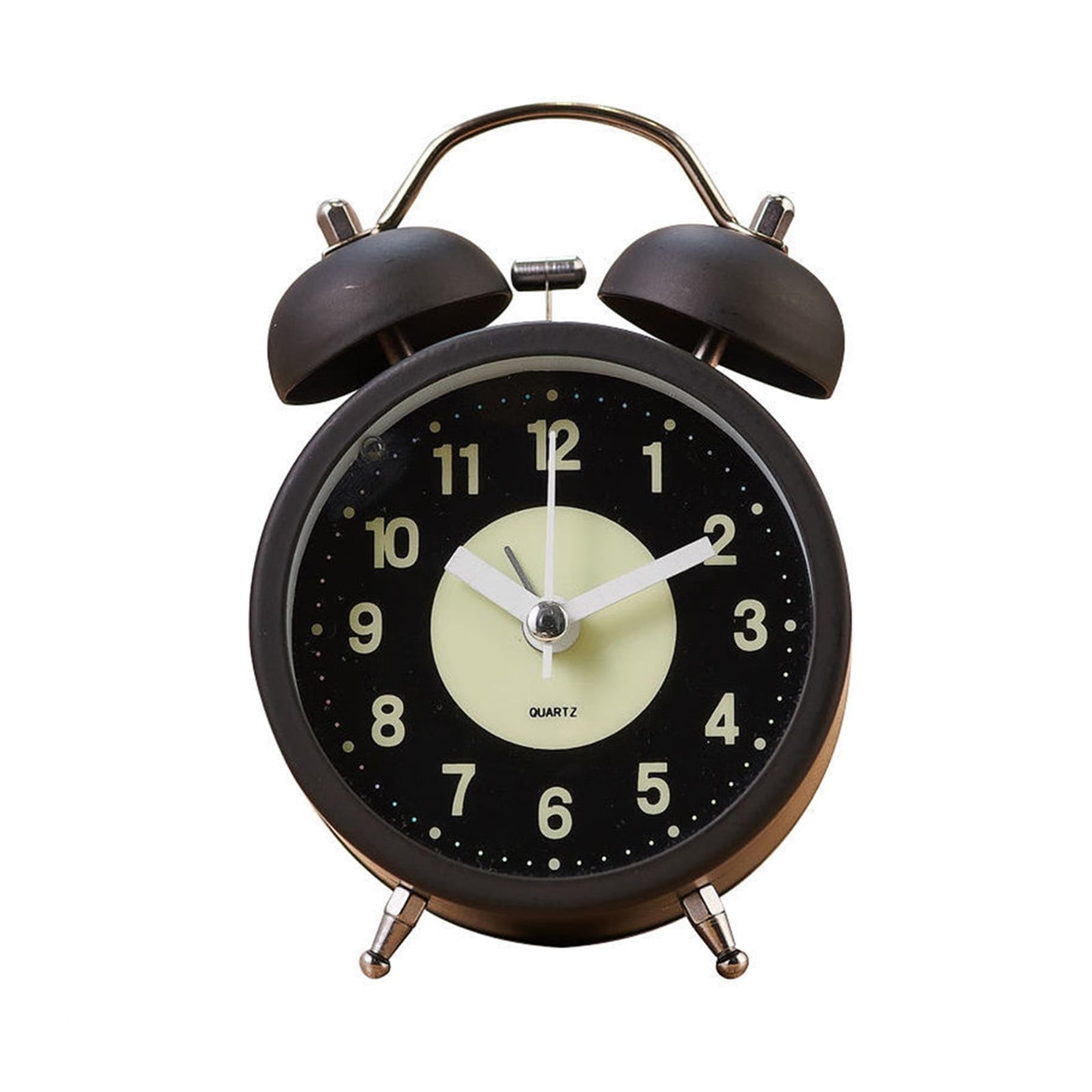 Alarm Clock Bedside Analog Luminous Alarm Clock Retro Table Desk Alarm ...