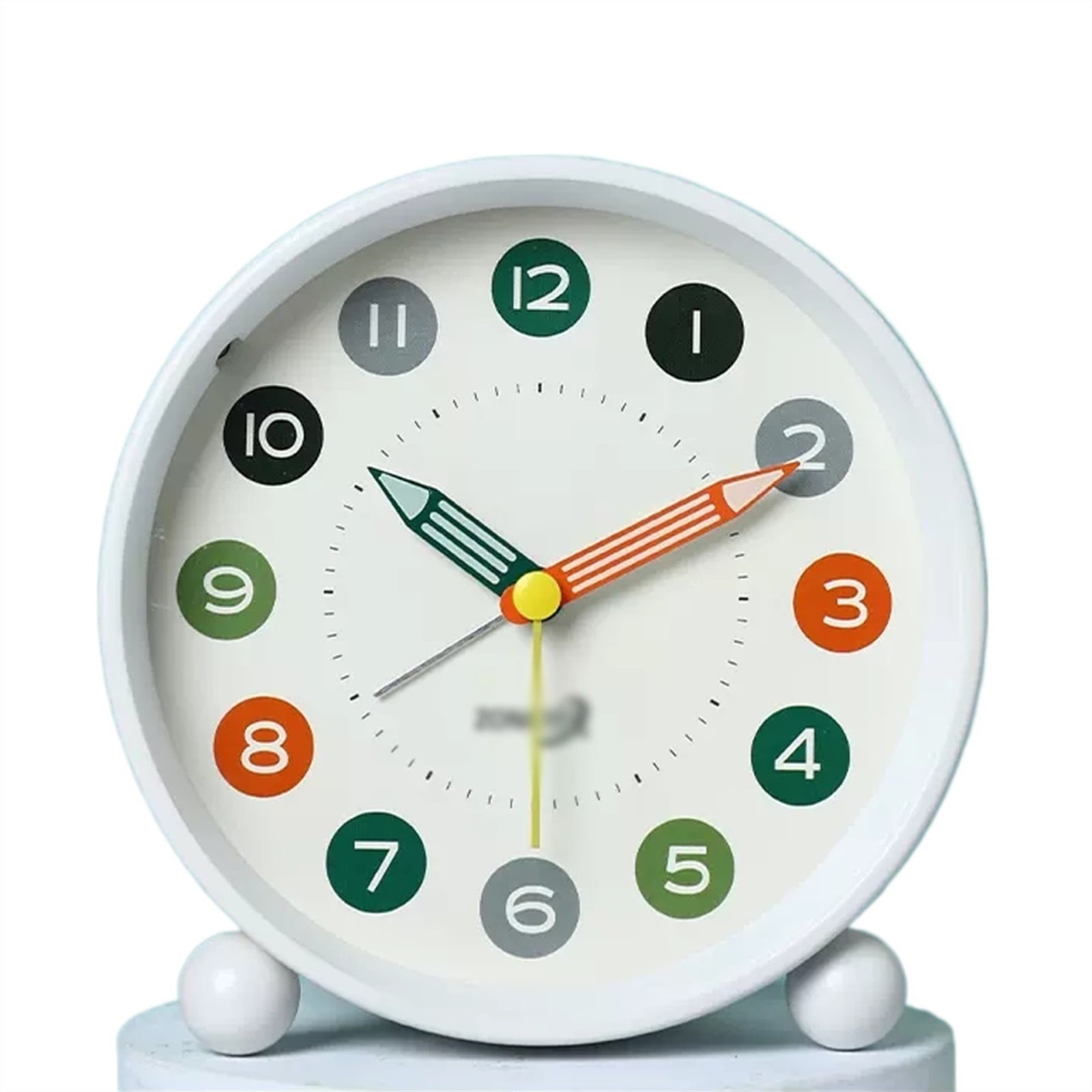 Alarm Clock Bedside Super Silent Non Ticking Small Clock with Night ...