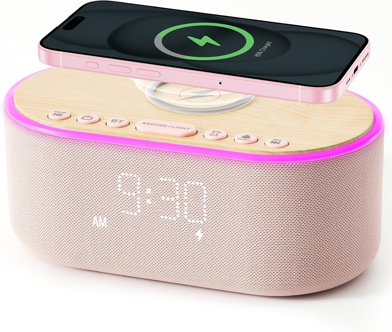 Alarm Clock Bluetooth FM Radio: 10W Stereo Sound Speaker - Fast ...
