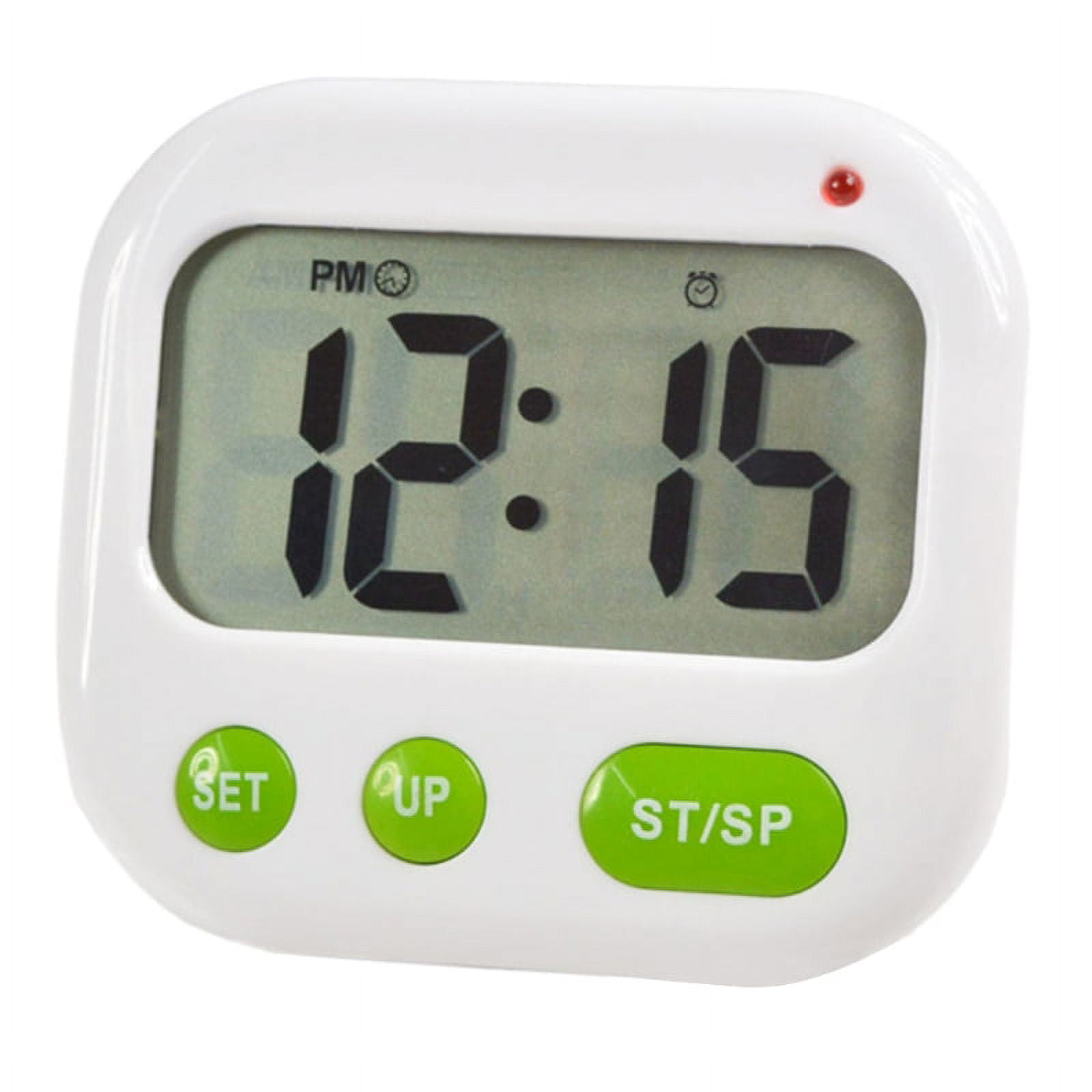 Alarm Clock Digital LCD Vibration Clock Battery Operated Modern ...