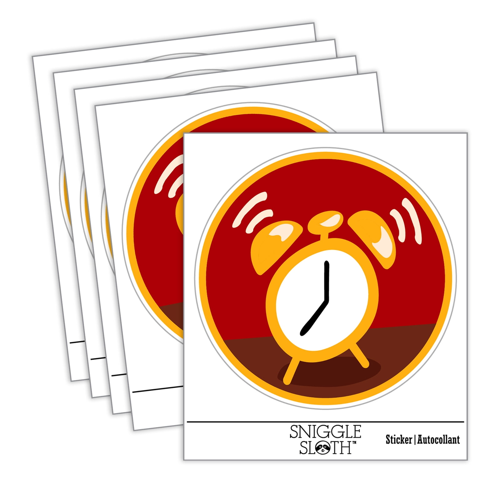 Alarm Clock Doodle Car Window Bumper Water Bottle Phone Tablet Laptop ...