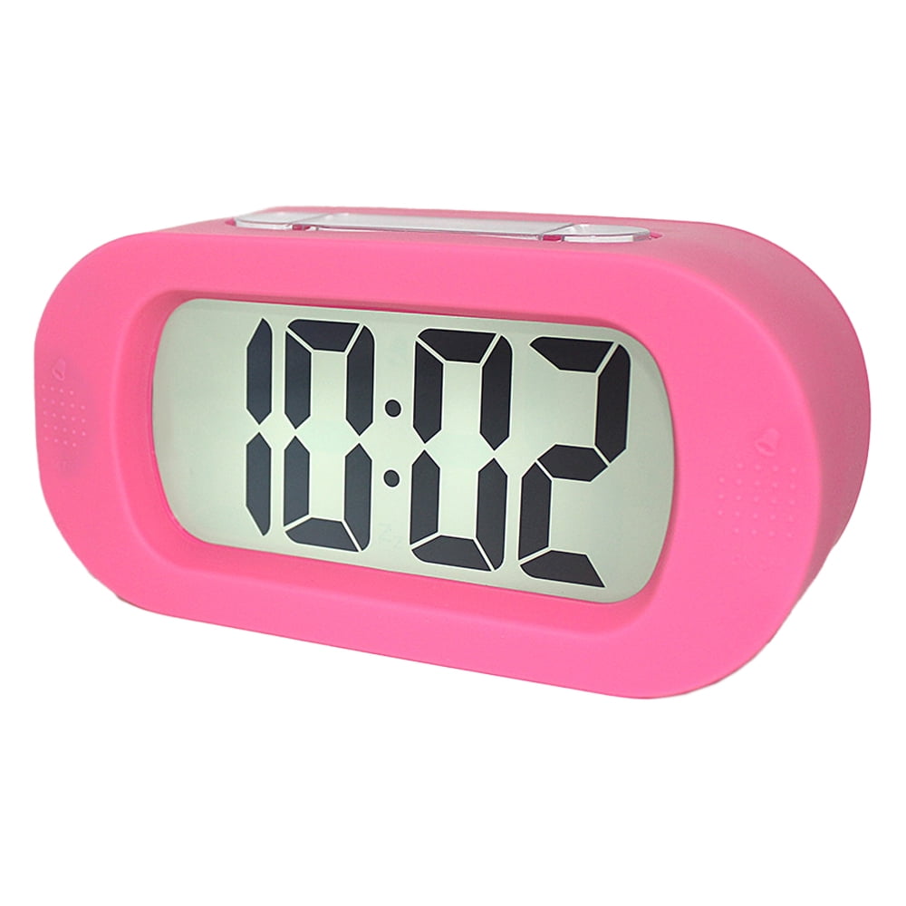Alarm Clock For Bedrooms, Led Digital Clock Battery Operated Small Wall ...