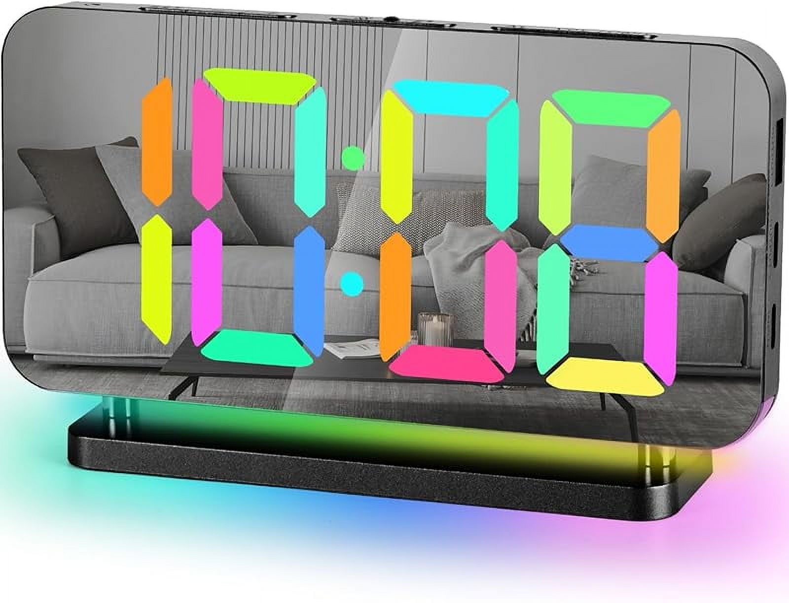 Alarm Clock for Heavy Sleepers Adults,7.4” Digital Clocks Large Display ...