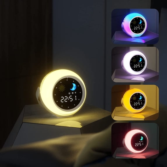 Alarm Clock for Kids, Bluetooth Music Player&Digital Clock, Sleep Sound ...