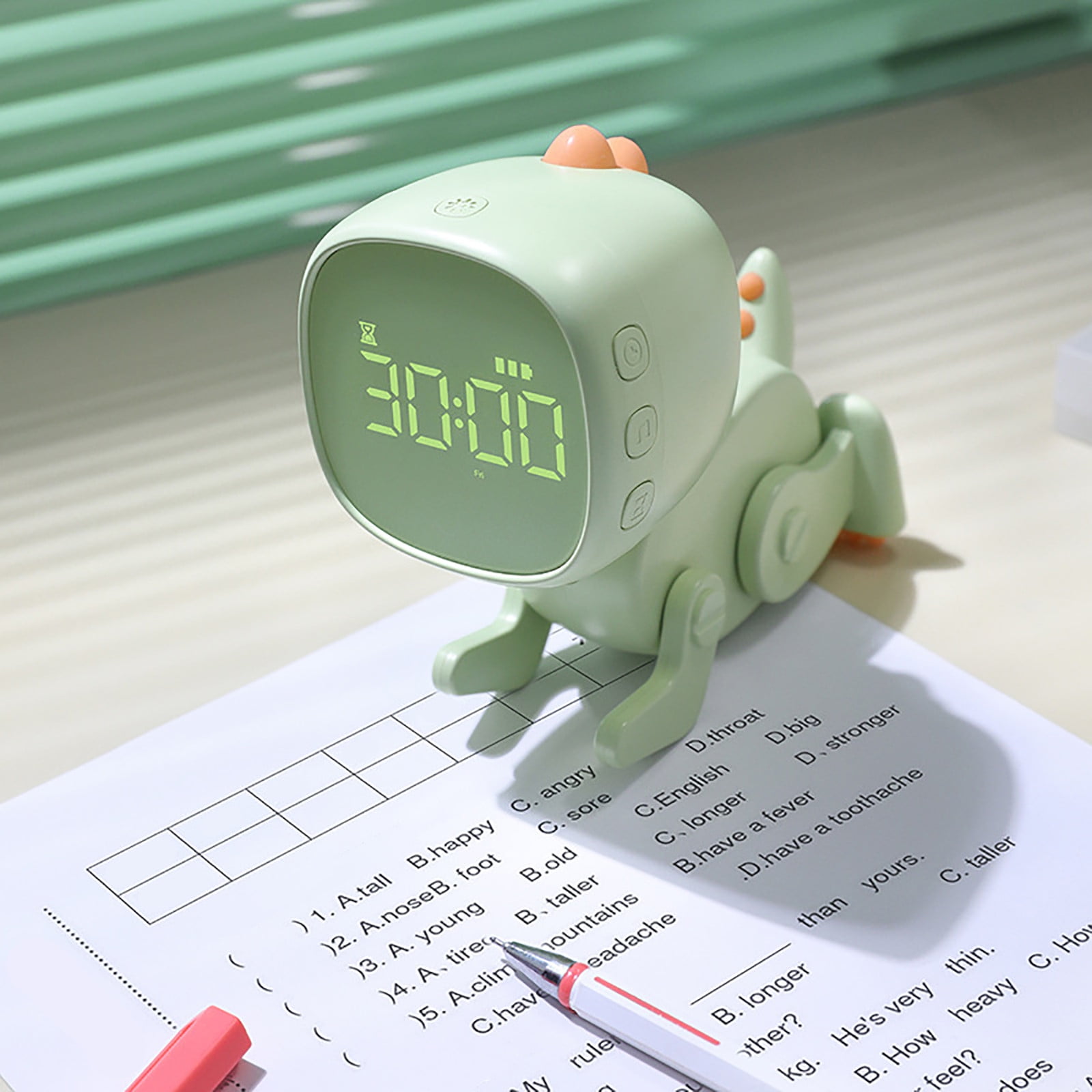 Alarm Clock For Kids - Digital Wake-up Clock Dimmable Ambient Lighting ...