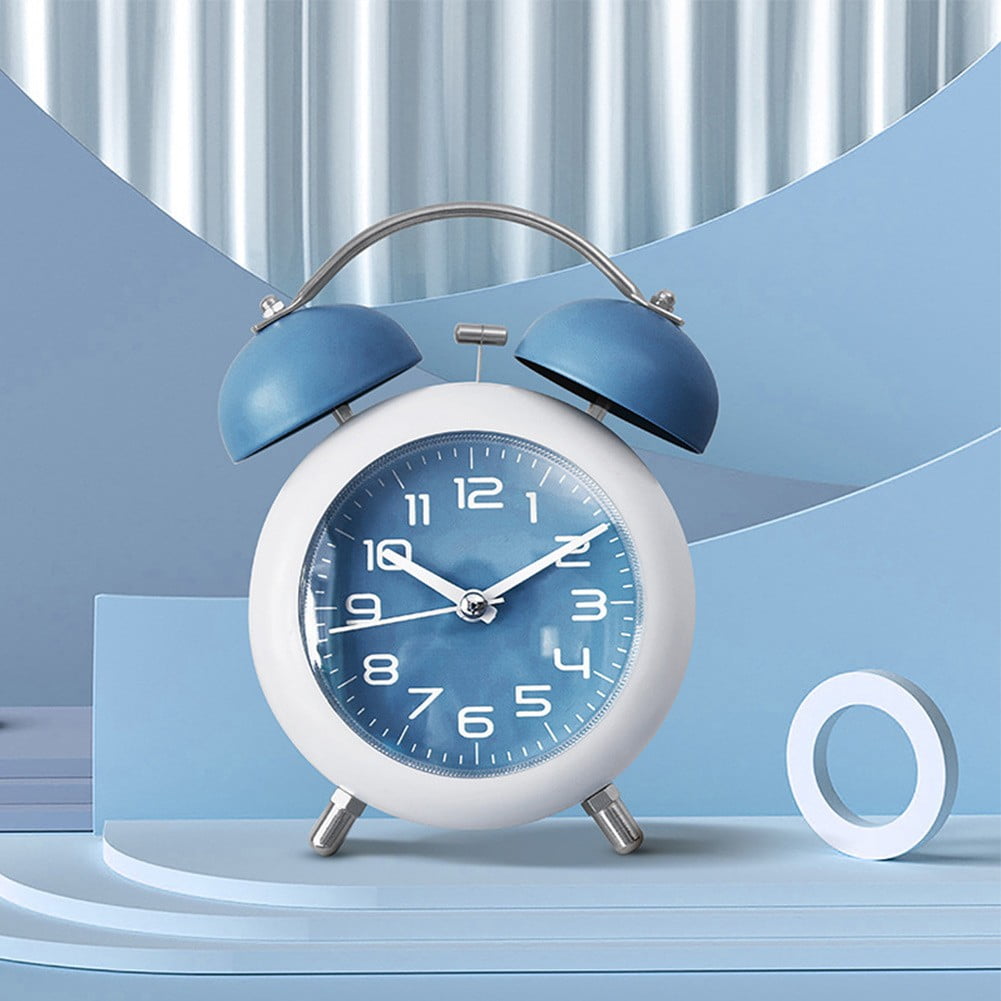 Alarm Clock Metal Office Replacement Vintage With Night Light ...