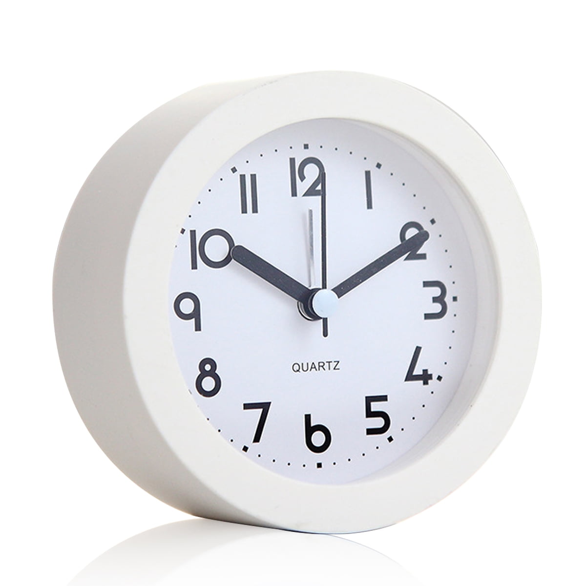 Alarm Clock Non-Ticking, Desk Clock Analog with Nightlight, for Living ...