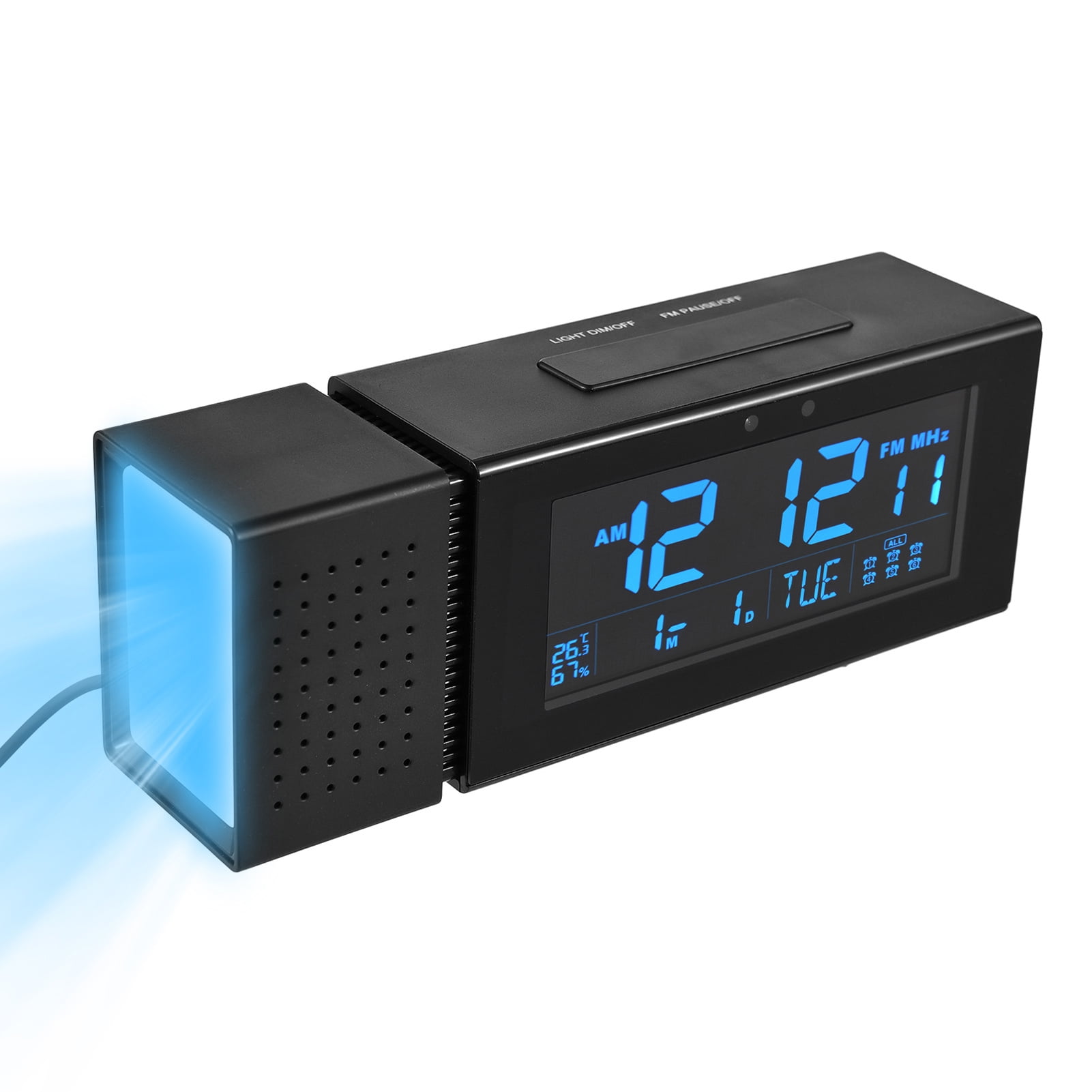 Alarm Clock,Output Ir Functions Screen 7 Colors Radio Usb Alarm Clock ...