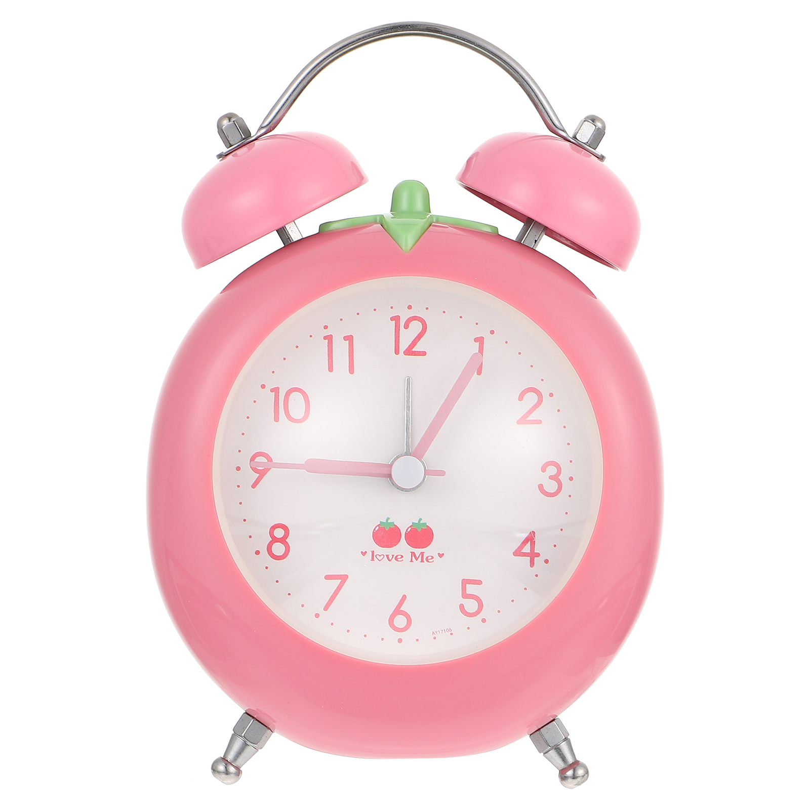 Alarm Clock Portable Cartoon Kids Tomato-designed Soft Number Pink Abs ...