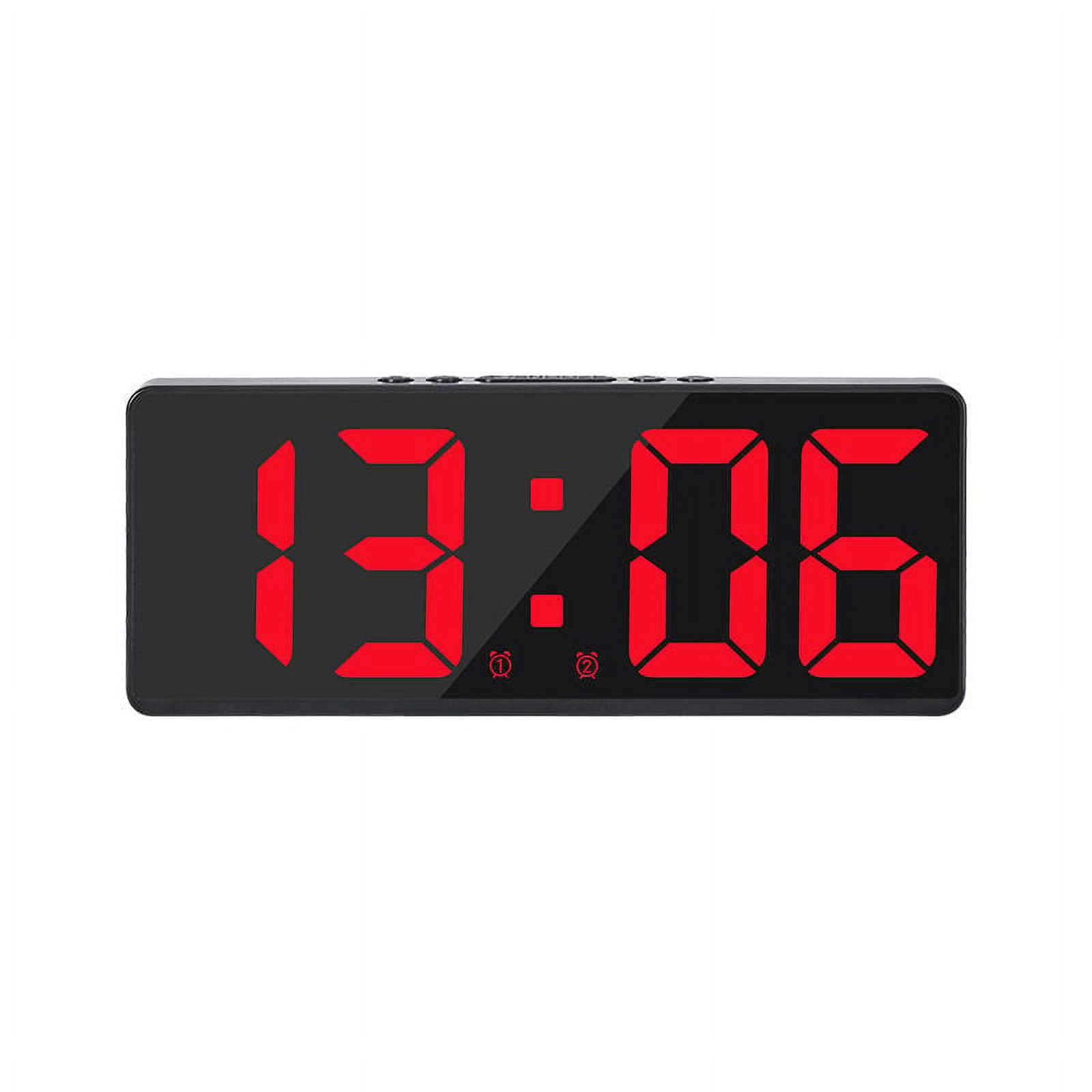 Alarm Clock, Portable Clock With Usb Power Supply, Extra Large Led ...