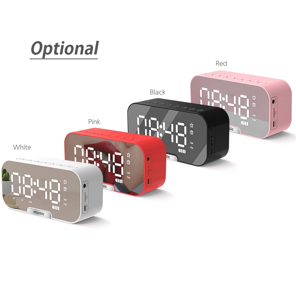 Alarm Clock, Radio Dual With Bt Player Support Tf Dual Alarms Clock ...