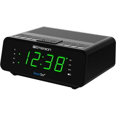 GPX CD AM/FM Clock Radio with 1.2" Display and Dual Alarm, CC318B ...