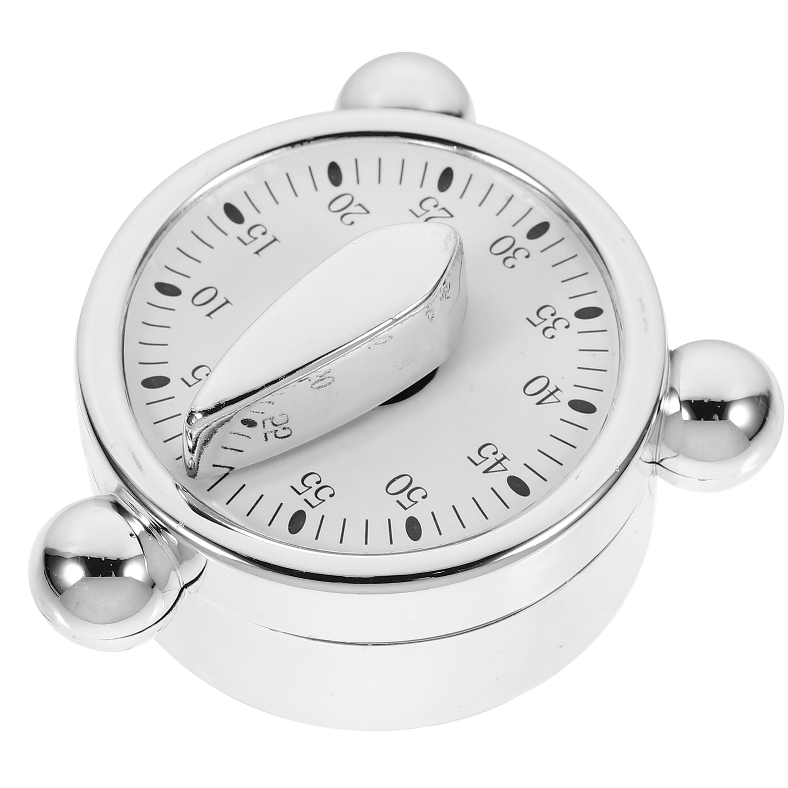 Alarm Clock Timer Knob Digital Countdown Kitchen Timers Child Silver ...