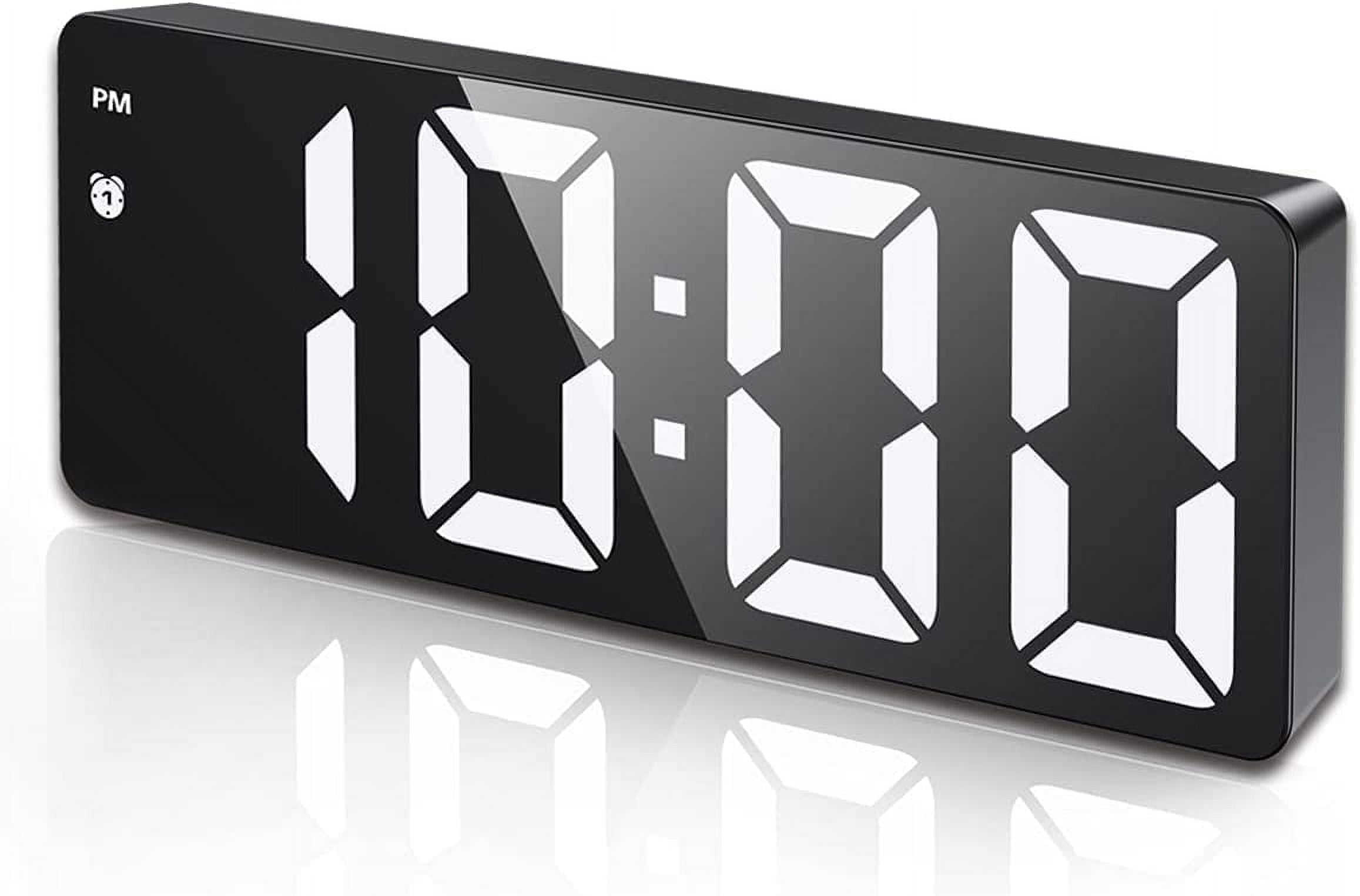 Alarm Clock, [Upgraded Version] LED Clock for Bedroom, Electronic ...