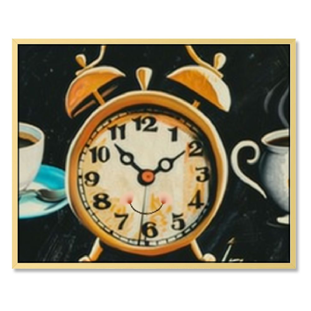 Alarm Clock Wall Art Canvas Painting Prints Hanging Picture Artwork ...