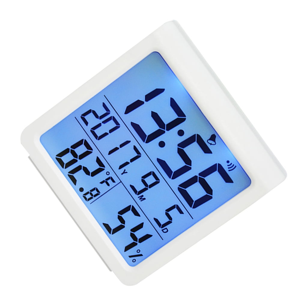 Alarm Clock Wireless Charger Compact Thermometer Calendar Office ...