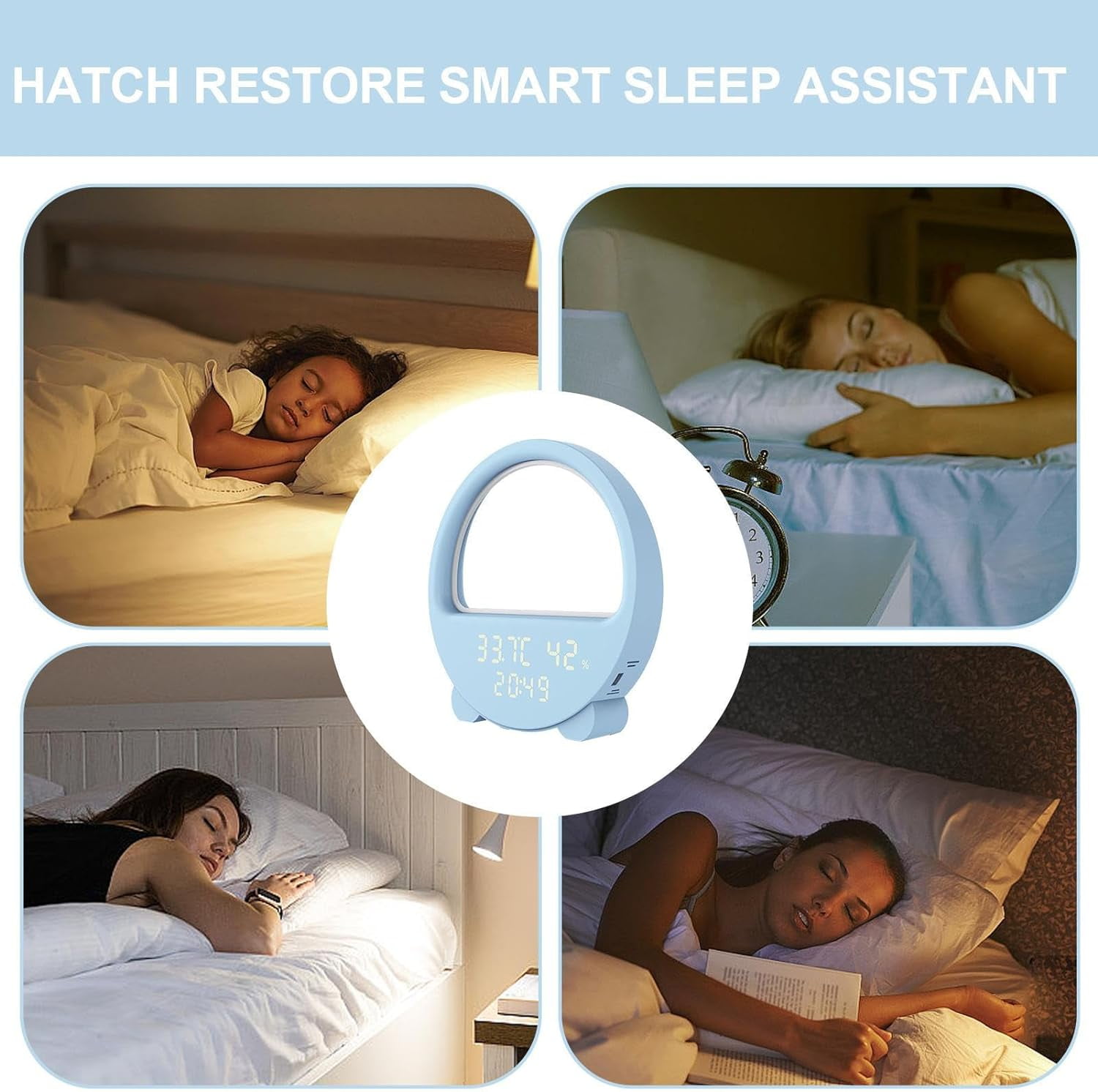 Alarm Clock, Wireless Digital Clock, Physical Press Remotes Controls ...