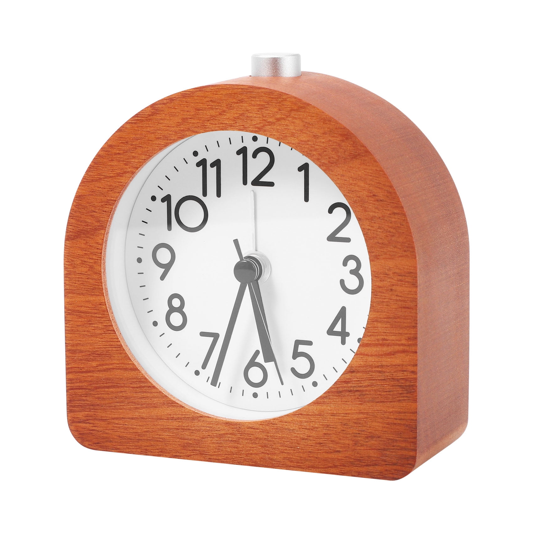 Alarm Clock Without Ticking Retro Wooden Alarm Clock with Dial Alarm ...