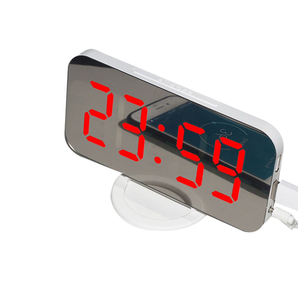 Alarm Clock and Charger Dock 2 In 1 Digital Clock Can Charge Phone LED ...