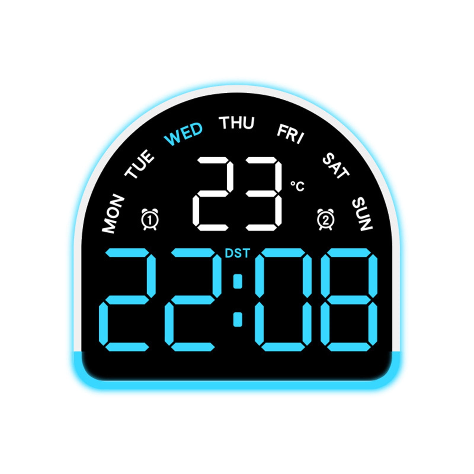 Alarm Clock for Bedroom LED Digital Clock Desk Alarms Clocks with Day ...