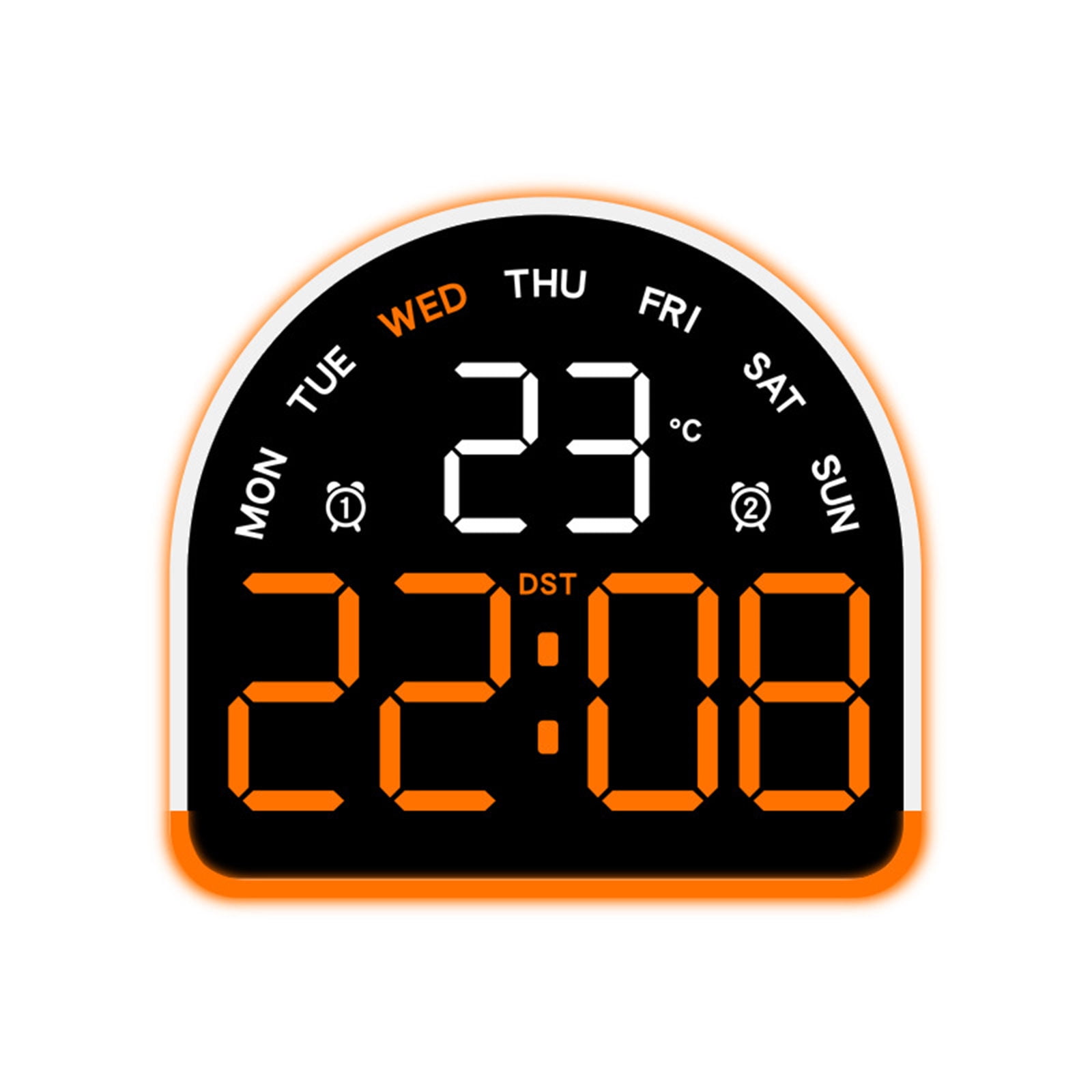 Alarm Clock for Bedroom LED Digital Clock Desk Alarms Clocks with Day ...