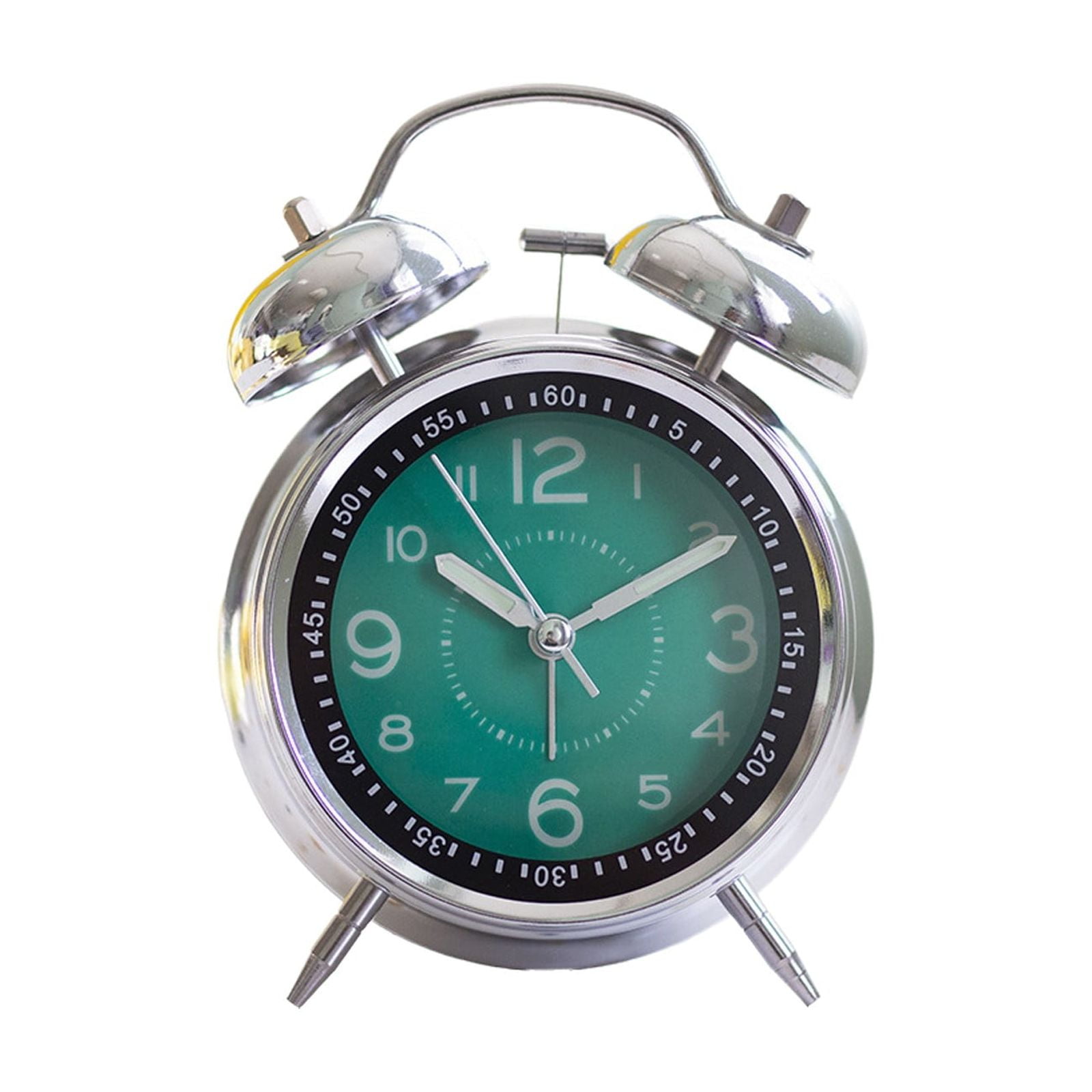 Alarm Clock for Retro Twin Bell Alarm Clock with Silent Quartz Movement ...