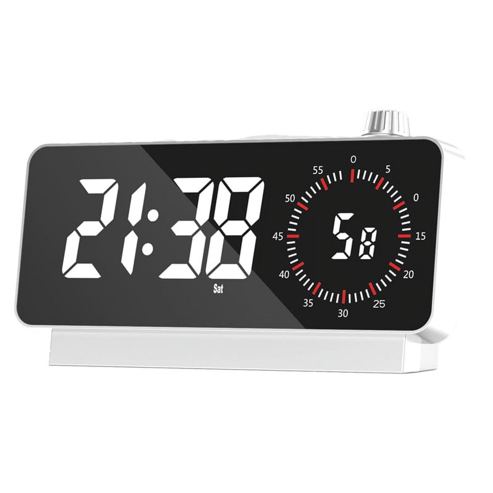 Alarm Clock with : Digital Desk Clock Battery Operated Countdown for ...