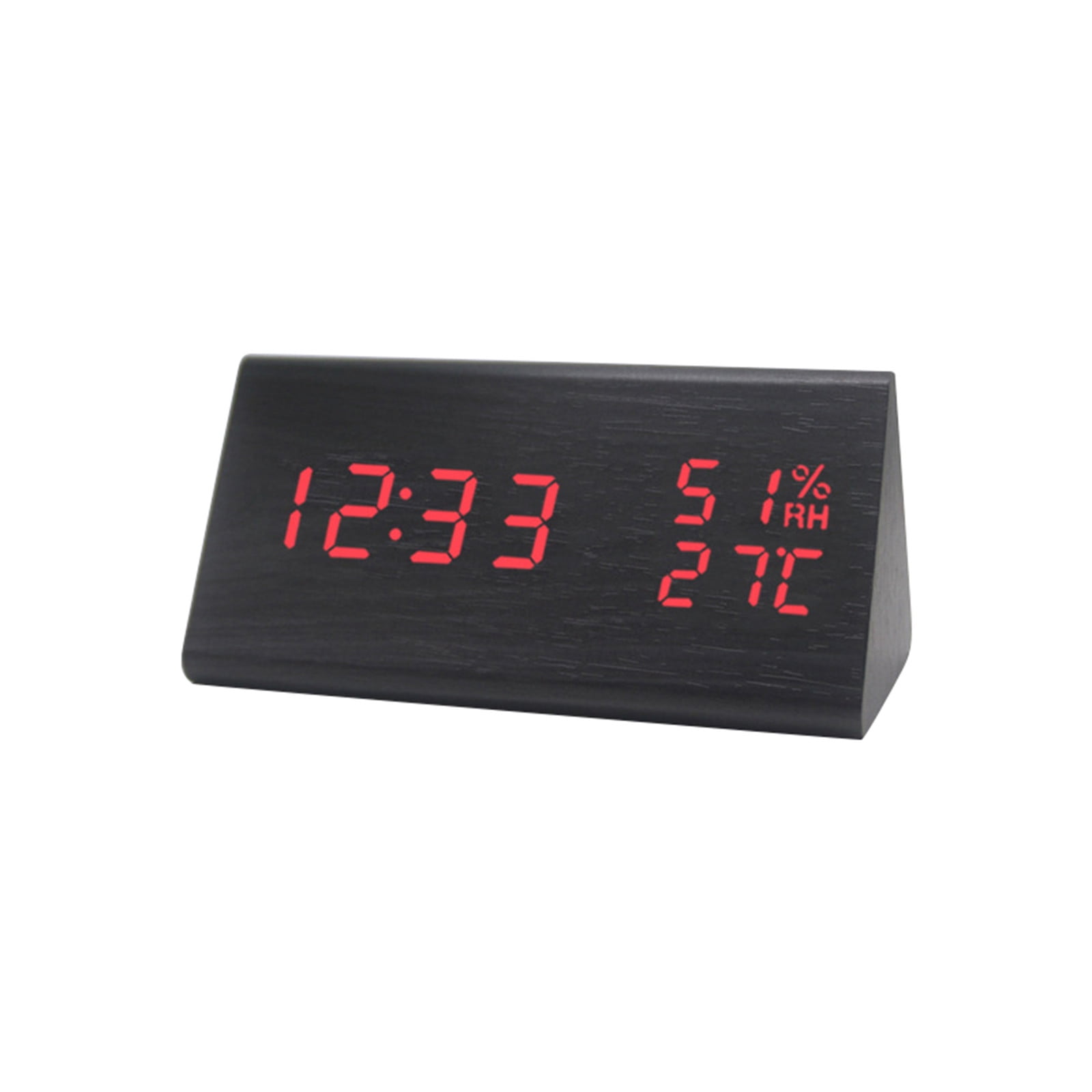Alarm Clocks for Bedroom Digital Alarm Clock for Bedroom - Wooden Desk ...