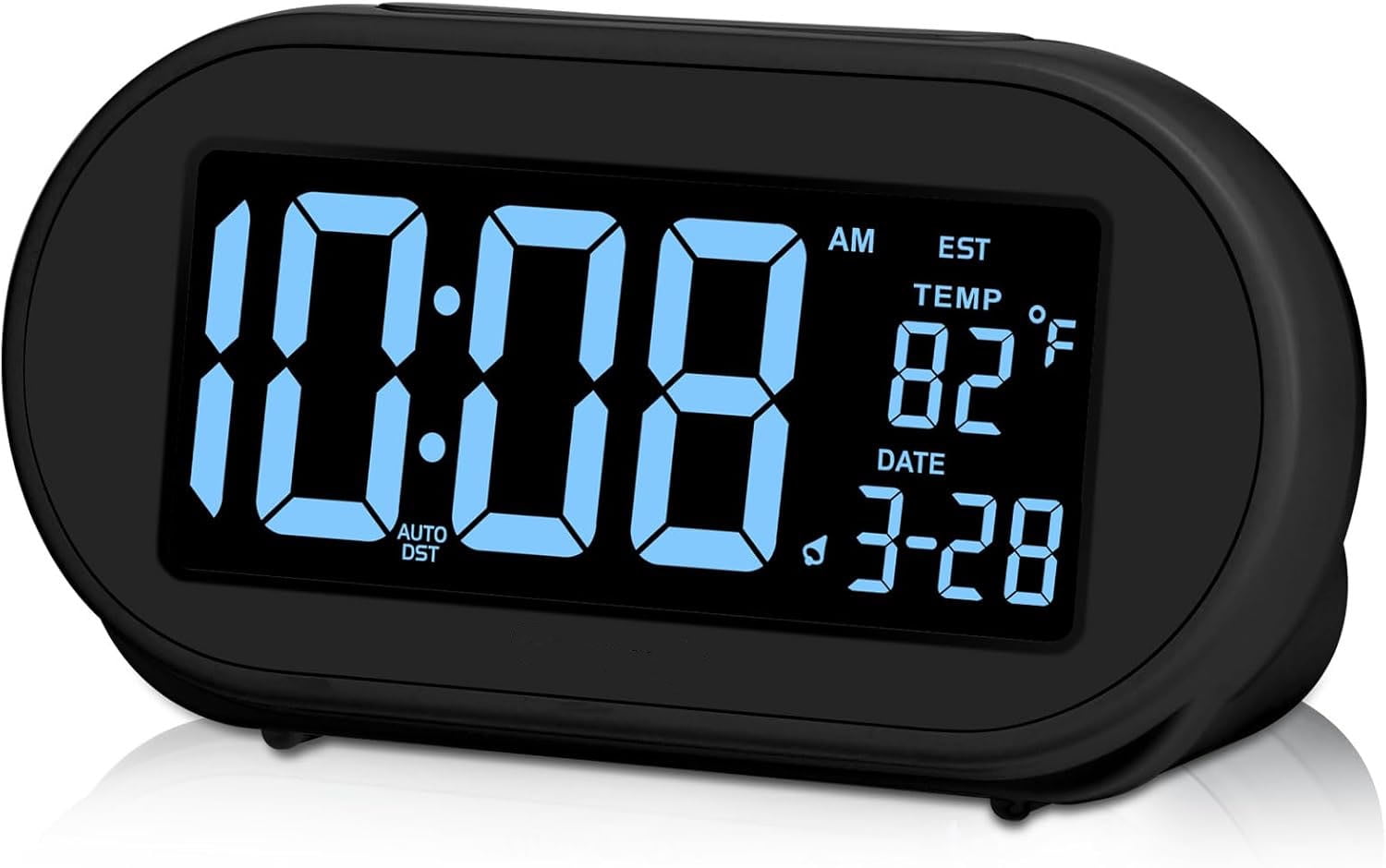 Alarm Clocks for Bedrooms, Auto Set Digital Desk Clock for Bedside ...