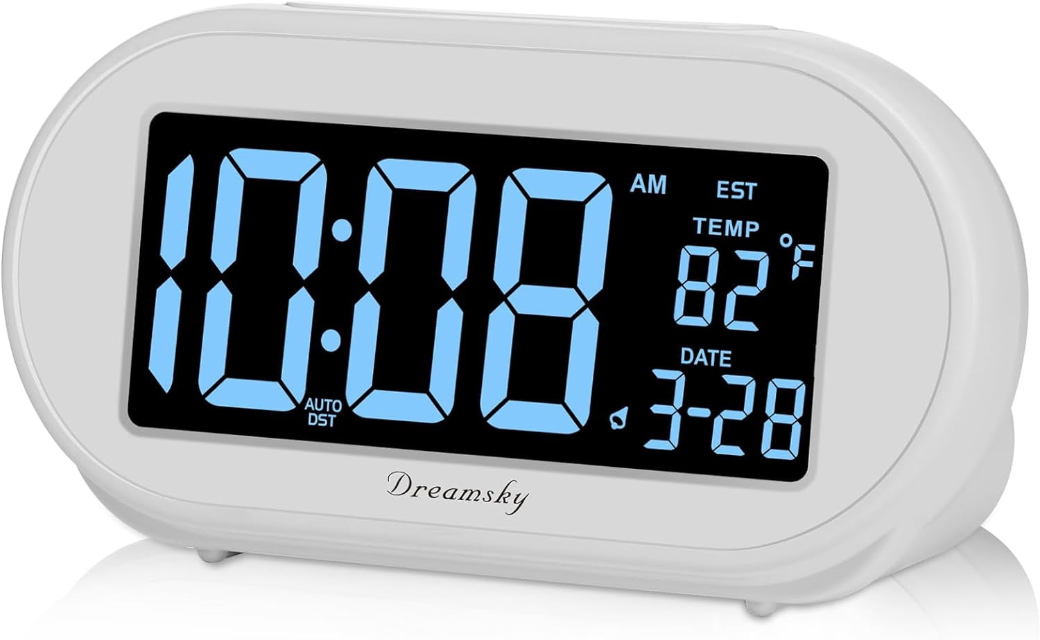 Alarm Clocks for Bedrooms, Auto Set Digital Desk Clock for Bedside ...