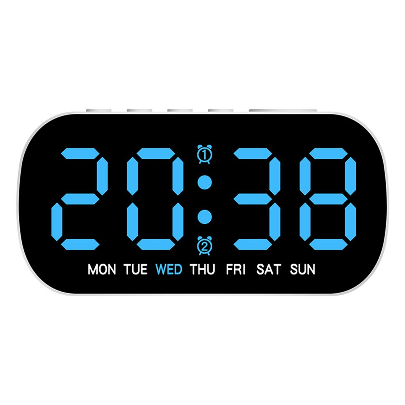 Alarm Clocks for Bedrooms, Digital Desk Clock for Bedside Nightstand ...