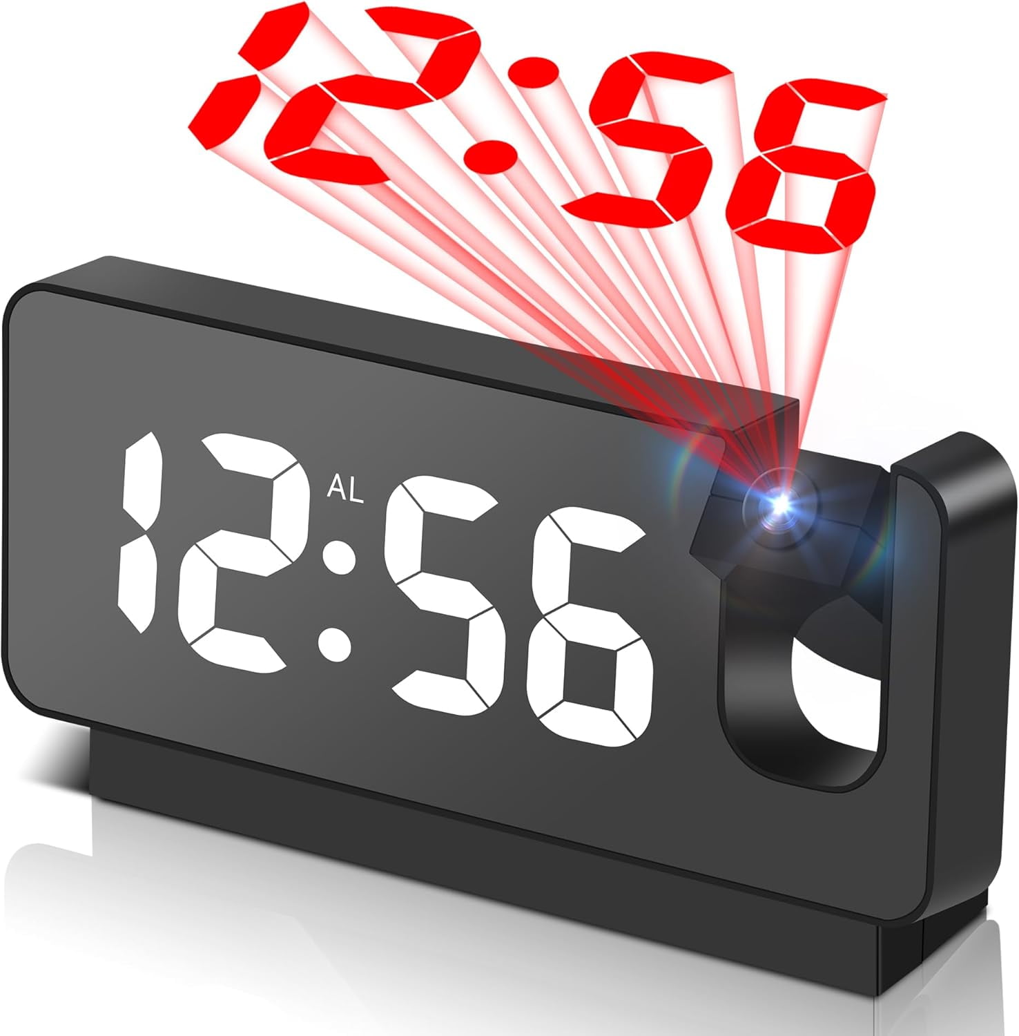 Alarm Clocks for Bedrooms,LED Digital Clock with 180° Rotatable ...