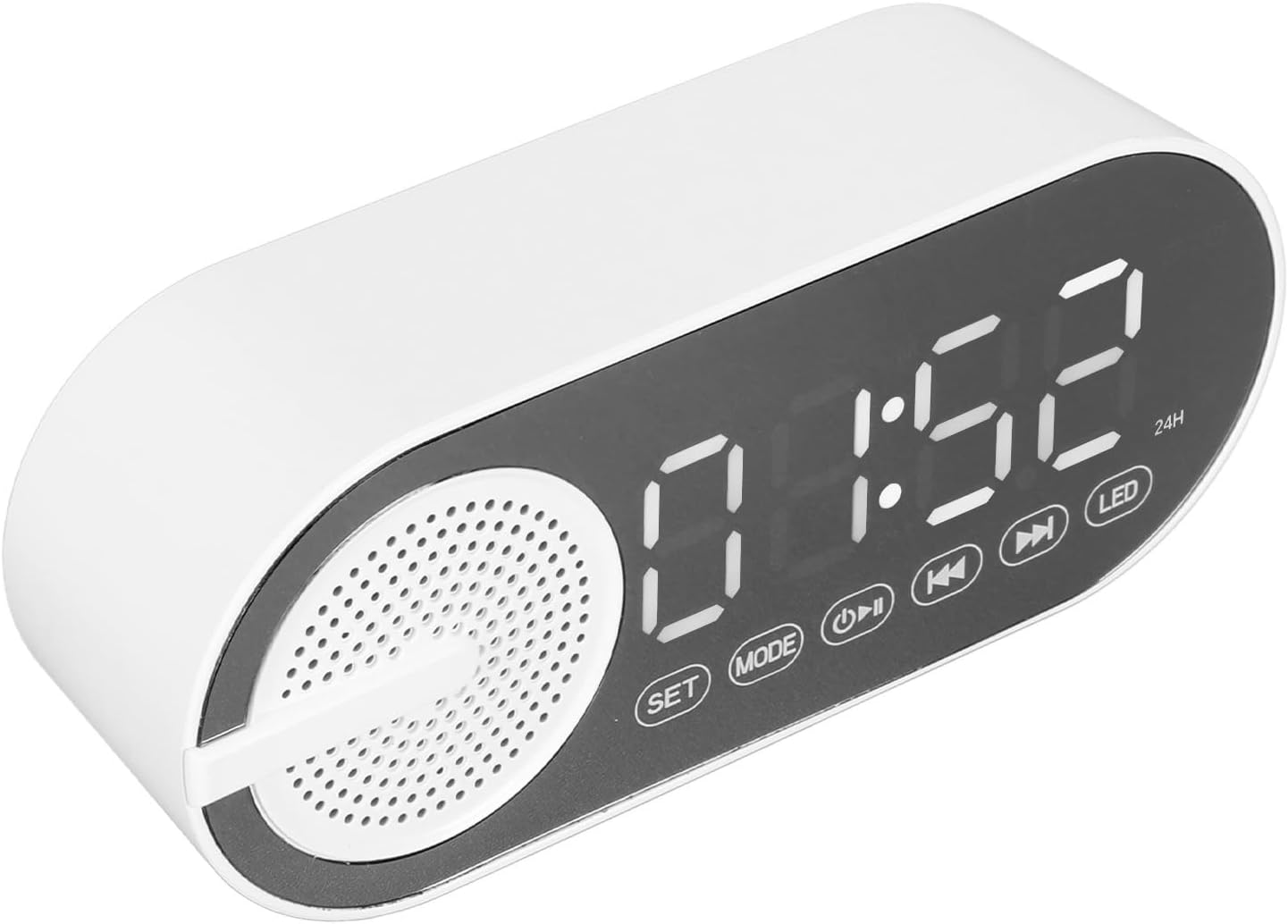 Alarm Clocks, Clock Heavy Bass FM Radio Rechargeable Digital Alarm ...