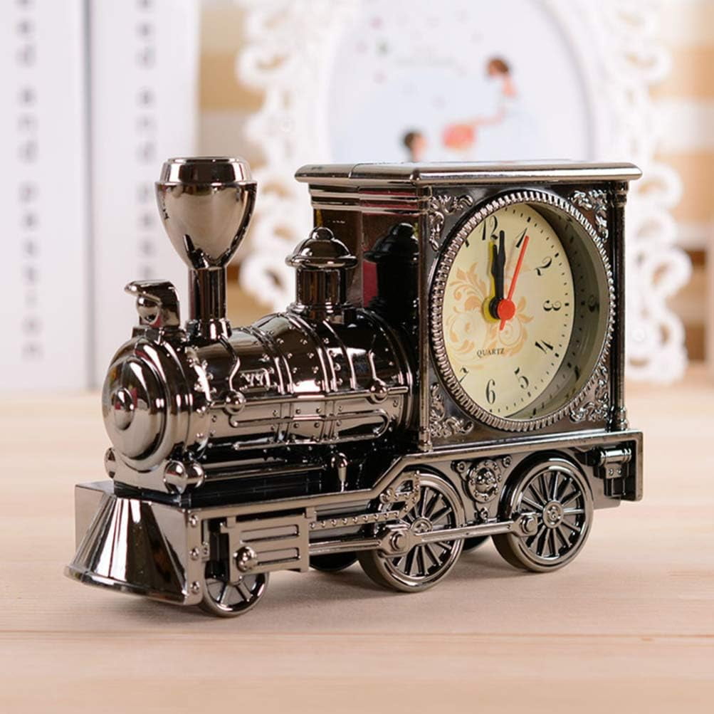 Alarm Clocks Train Model Vintage Style For Bedrooms, Table Desk Time ...