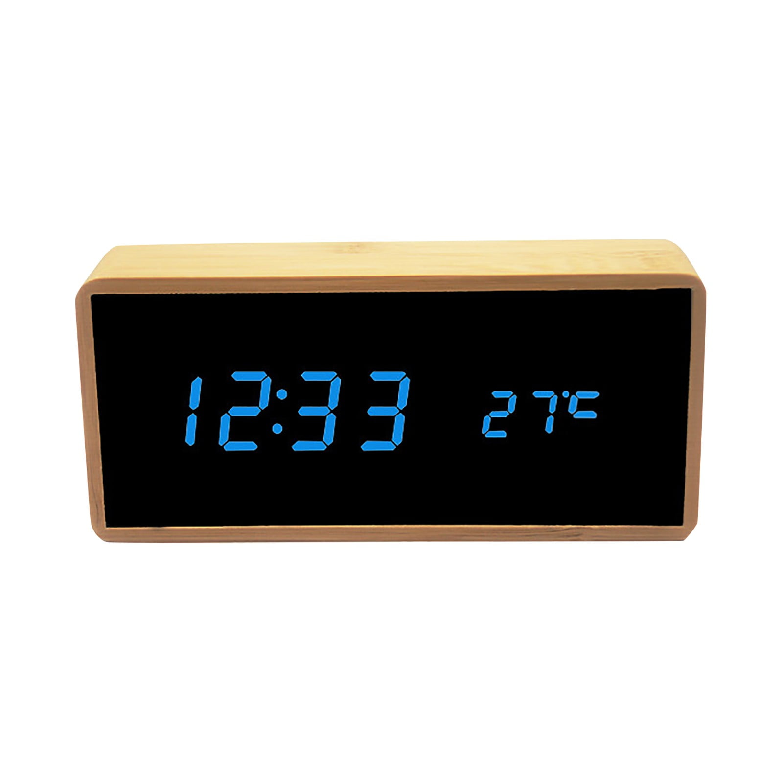 Alarm Clocks for Bedroom Bedroom Clock, Wooden Digital Alarm Clock ...