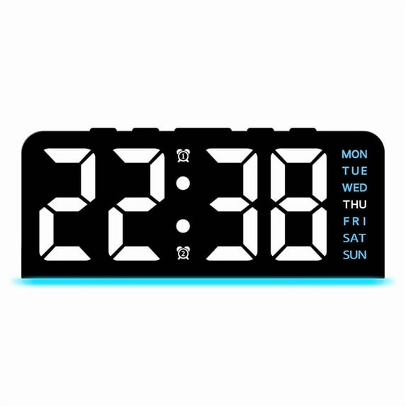 Alarm Clocks for Bedrooms LED large-character digital clock, date table ...