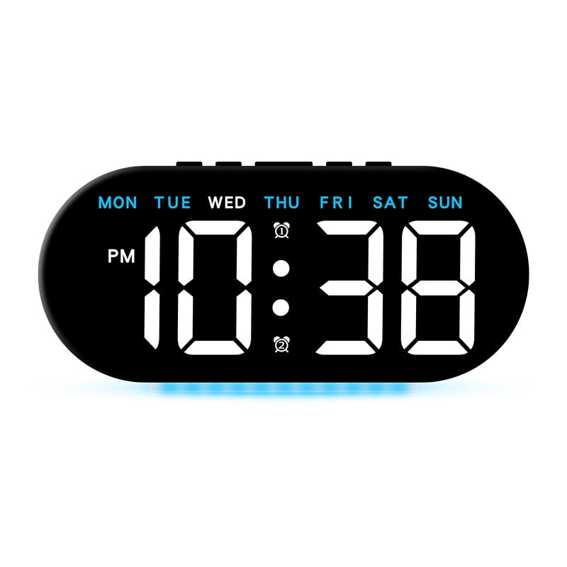 Alarm Clocks for Bedrooms LED large-character digital clock, date table ...