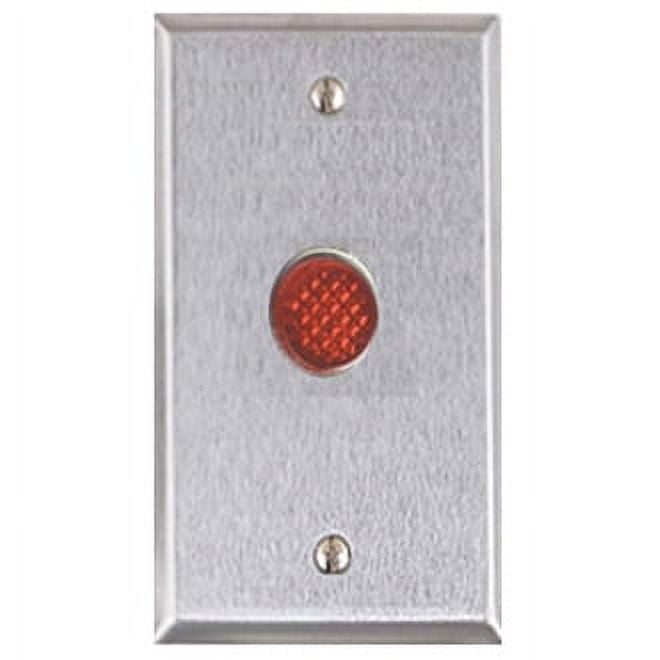 Alarm Controls RP-28L Remote Wall Plate with 1/2" Red LED, Single Gang ...