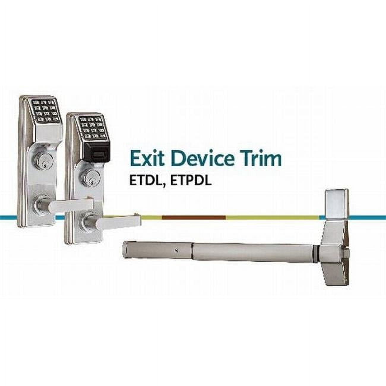 Alarm Lock ETDLS1G26DV99 Trilogy Exit Trim with Straight Lever for VD99 ...