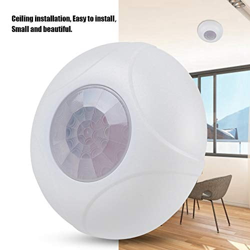 Alarm Motion Sensor, Wired, 360º, Flame-Retardant Shell, Top Mounted or ...