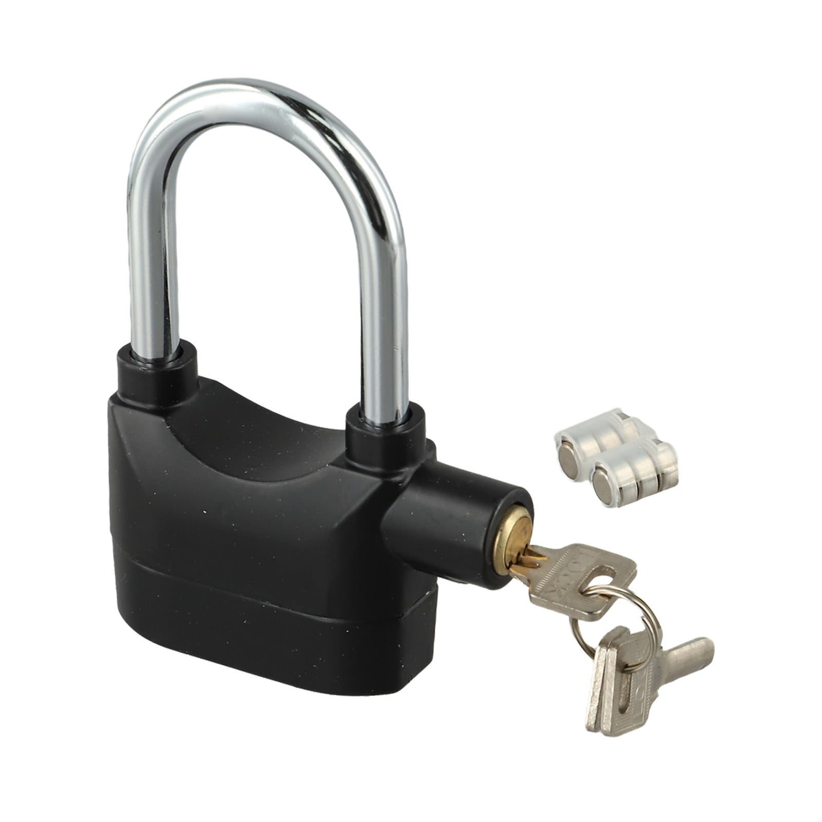 Alarm Padlock with 110 Decibel Siren for Bike Security Anti Rust Lock ...